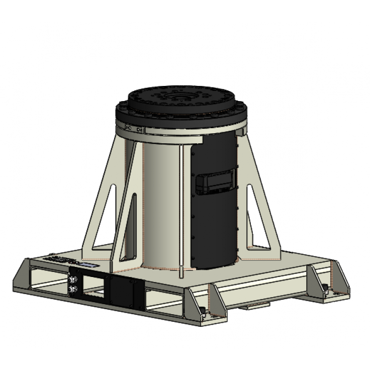 Single axis welding positioner with vertical rotating axis and 1500 kg ...