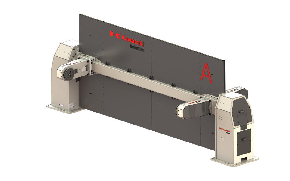 Multi axis welding positioner with 3 horizontal rotating axis, 2 ... Multi axis welding positioner with 3 horizontal rotating axis, 2 ...