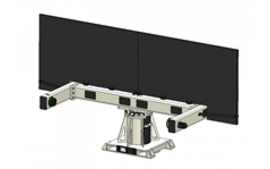 Multi axis welding positioner with vertical rotating axes and 2 ... Multi axis welding positioner with vertical rotating axes and 2 ...