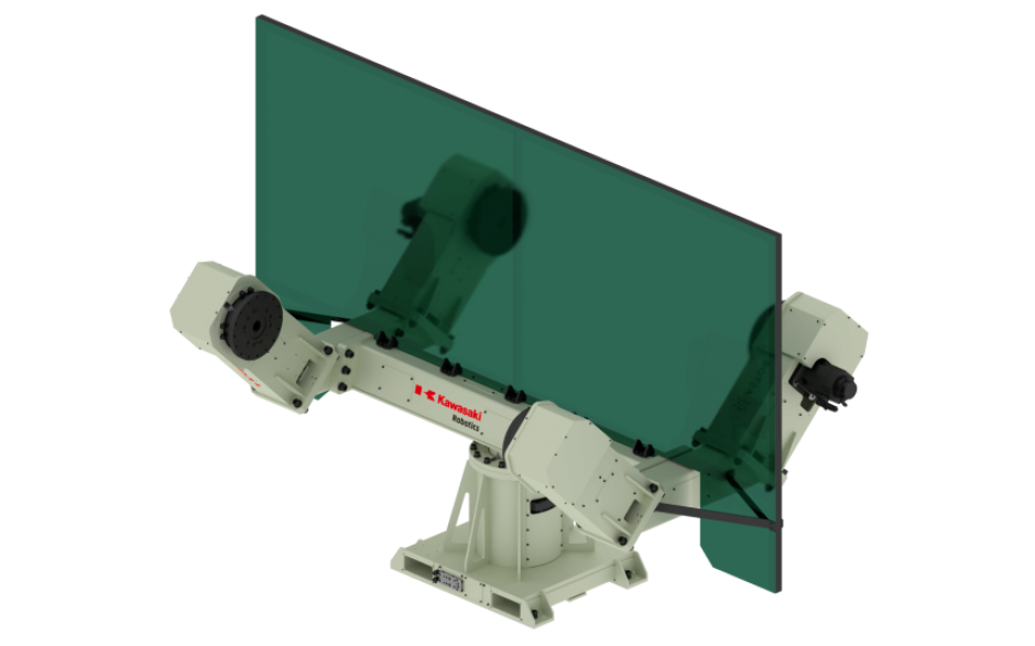 Multi axis welding positioner with vertical rotating axes and 2 ...